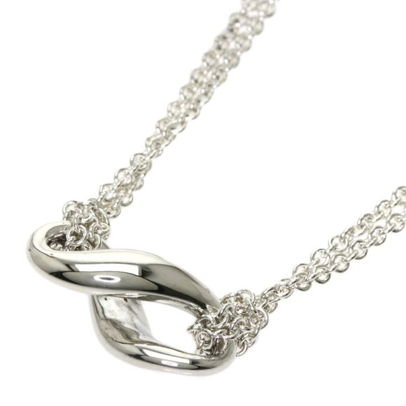 Tiffany & Co. | Jewelry | Tiffany Figure Eight W Chain Necklace Silver ...